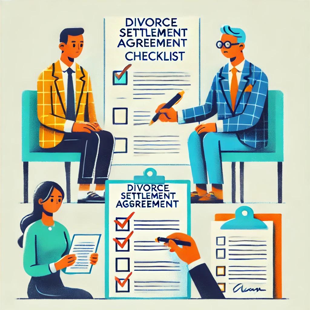 Critical Divorce Settlement Agreement Checklist Items